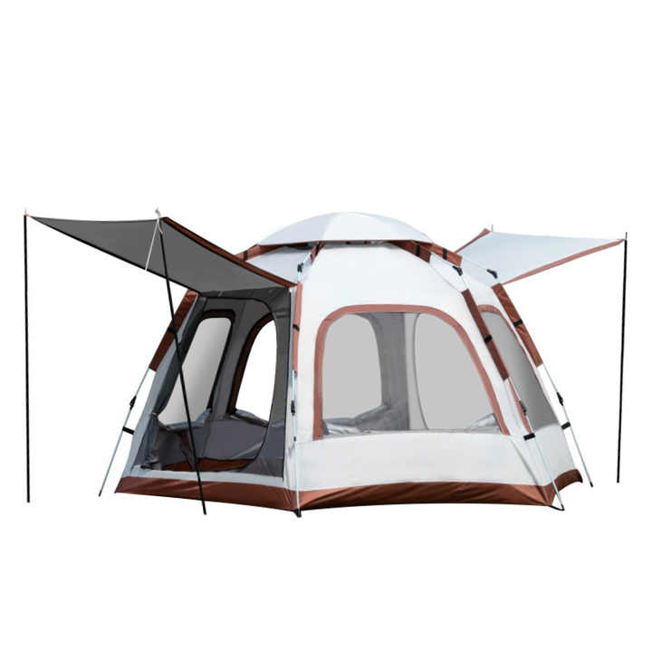 Outdoor Automatic Hexagonal Tent Quick Setup Waterproof Sun Protection ...