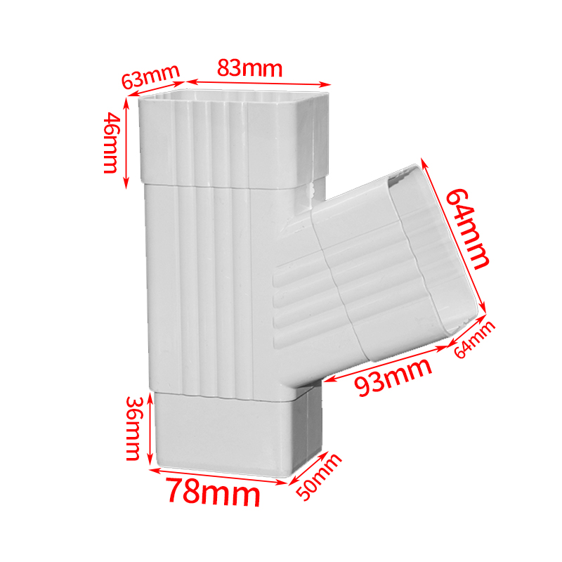 Wholesale PVC Gutter Skew Tee Multiple Colors Available | Alibaba.com