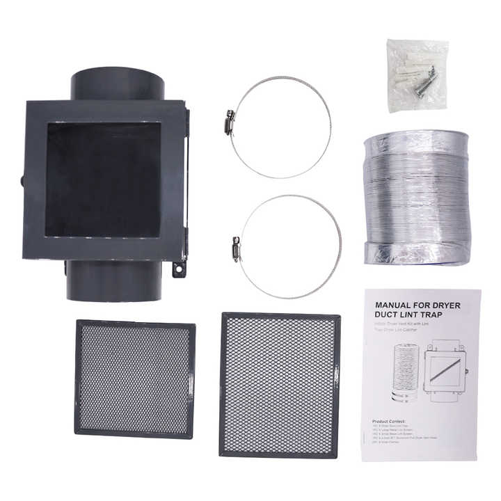 Dryer Duct Lint Trap - Efficient Indoor Ventilation Kit