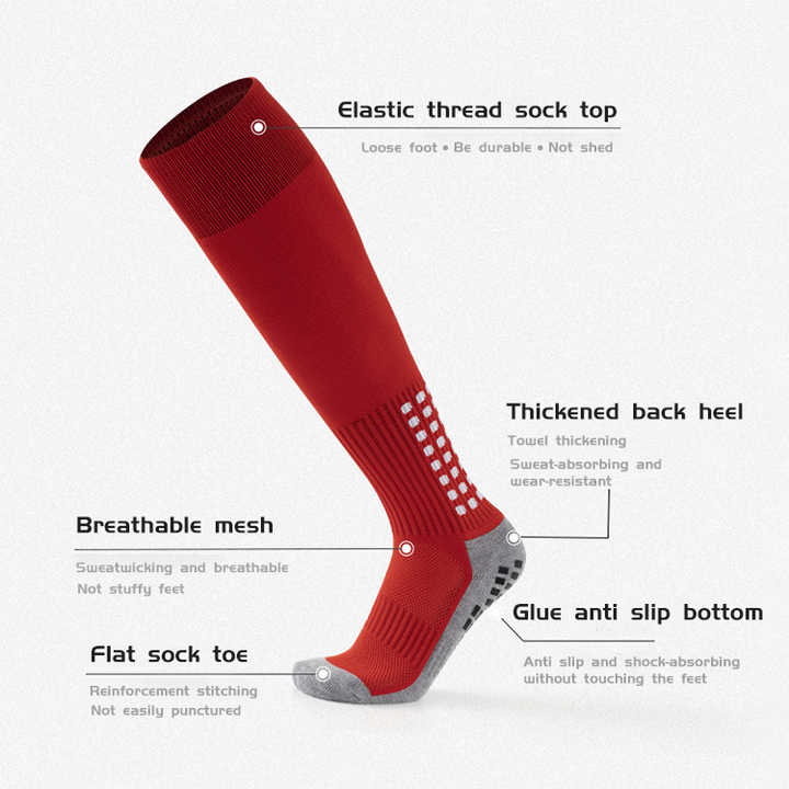 Custom Colorful High Quality Knee High Soccer Socks Comfortable Men ...