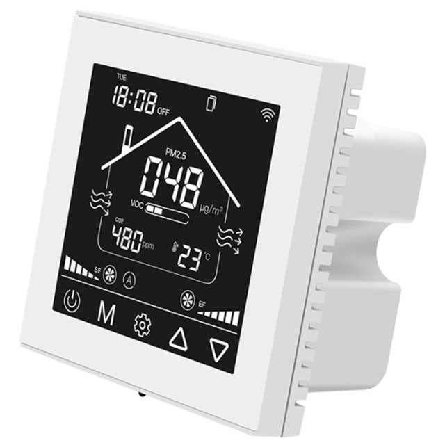 HVAC Control Fan Controller With TVOC PM2.5 CO2 Temp and Humidity Fresh ...