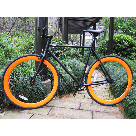 Fixie Bikes Black And Orange