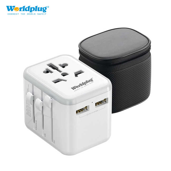 Worldplug Dual 10A Fuses AC Socket - Universal Travel Adaptor