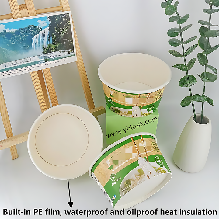 Xiamen Customizable Double Wall Ramen Paper Cup Biodegradable Soup ...