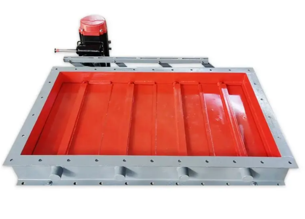 Electric Rectangular Louver Valve Large-diameter air Flow Regulating ...