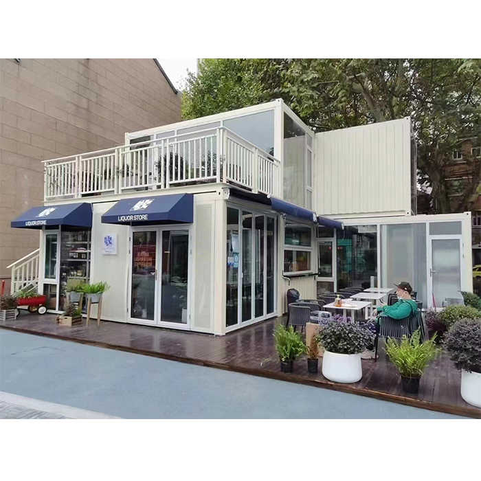 luxury 20ft 40ft prefab modular container store building prefabricated ...