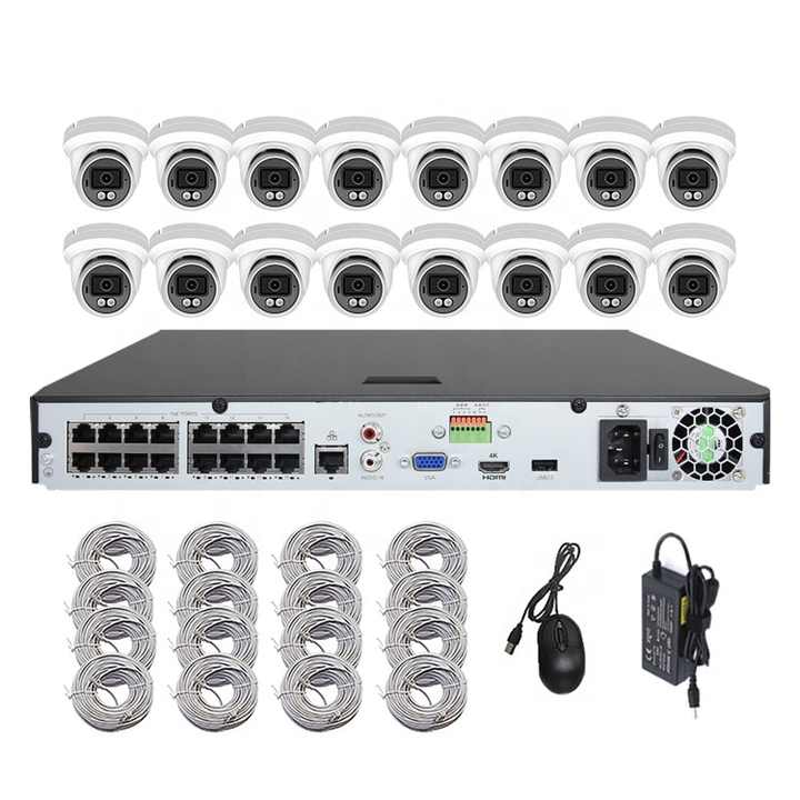 4K 16CH Full Color Poe Security Camera Systems by Besview