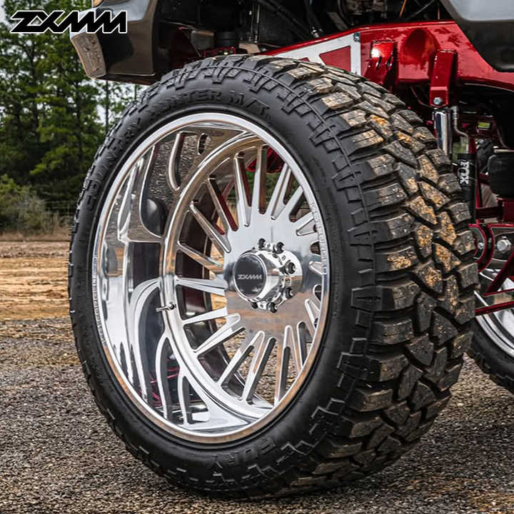 Custom Luxury Monoblock Deep Dish Polish Chrome Truck Rim 6x139.7 8x165 ...