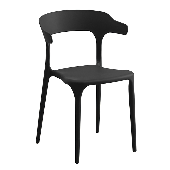 Factory Direct Contemporary Design PP Dining Chair Lightweight Fabric ...