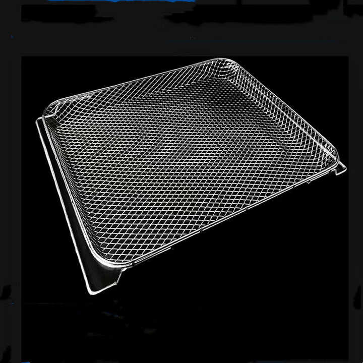 OEM 304 Stainless Steel Wire Mesh Baking Pan Tray Bbq Grill Basket ...