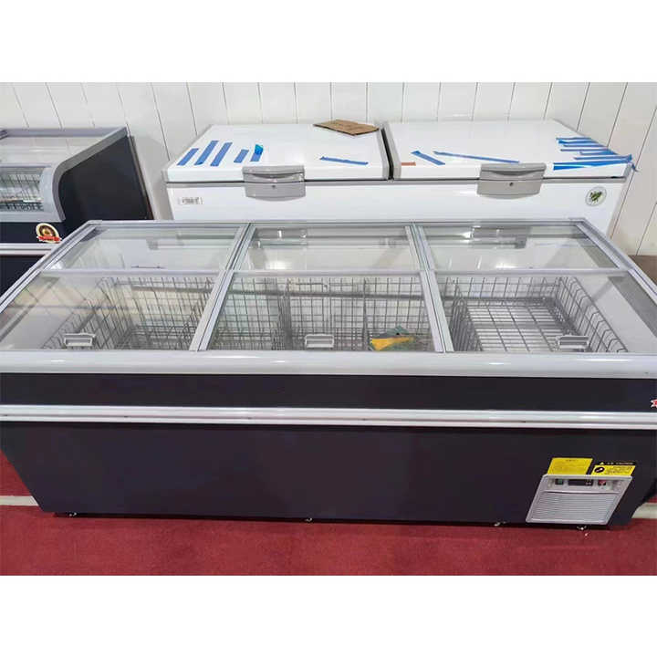 Commercial Supermarket Combination Island Freezer Large Deep Freeze ...