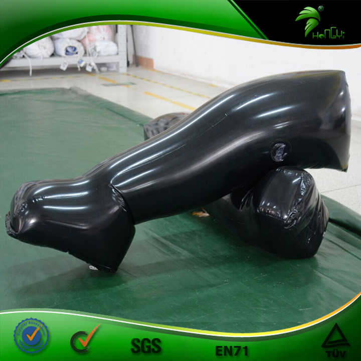 Giant Inflatable Cowboy Black Boots - Perfect for Advertising