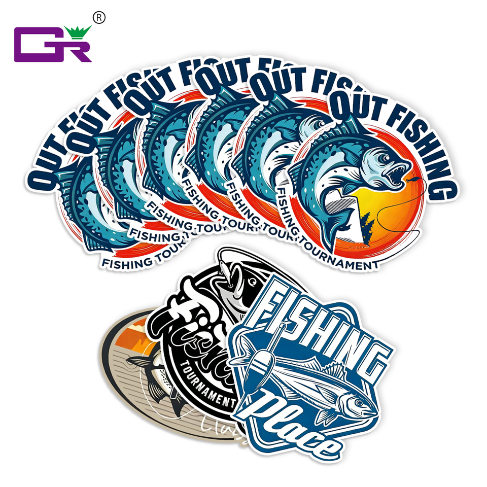 Custom Die Cut Logo PVC Waterproof Stickers UV Resistant Stickers ...
