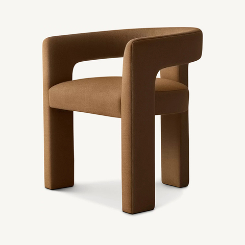 Modern Thaddeus Golden Track Arm Chair Hand Hammer Forged Metal Frame ...