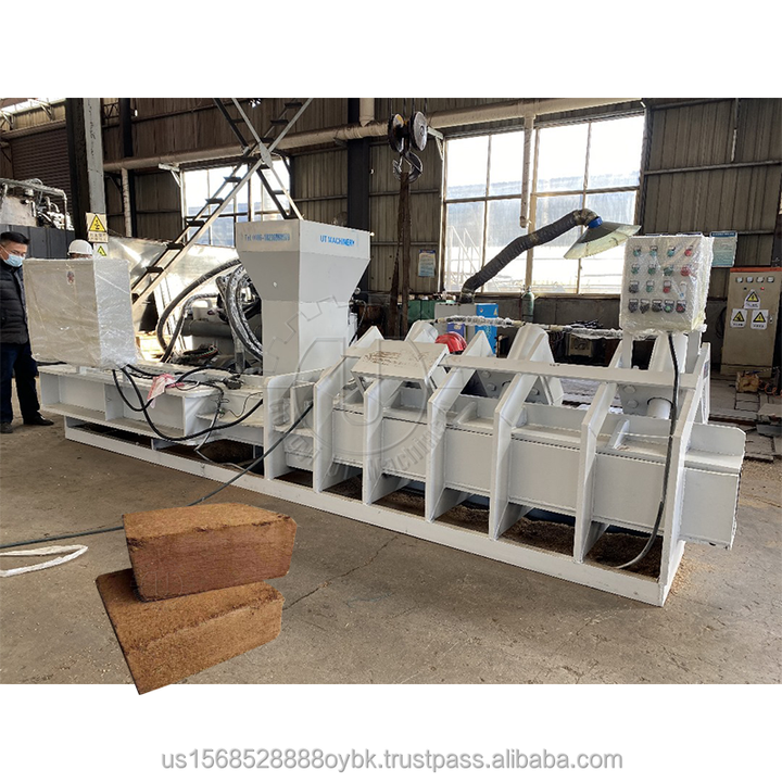 High Efficiency Cocopeat Block Press Machine 5kg 650g Coco Coir Brick ...