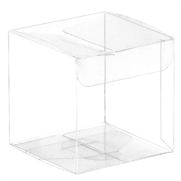 Small Clear PET Plastic Boxes Packaging Folding Transparent Packaging ...