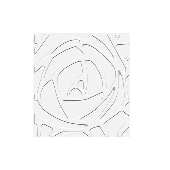 White PVC 3d Wall Panels Three-dimensional Carved DIY Colorable ...