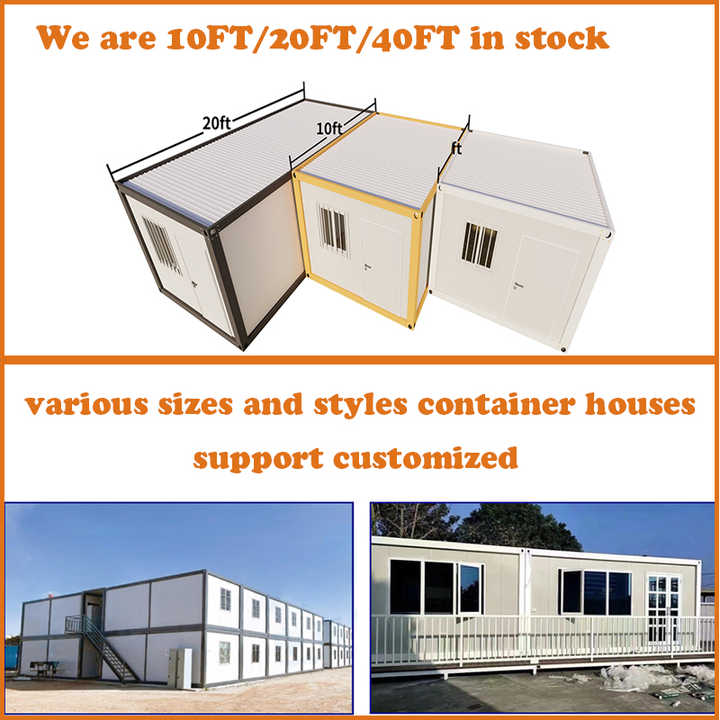 Manufacturer Living Detachable Portable 10ft 20ft 40ft Luxury Living Home Modular Prefabricated ...