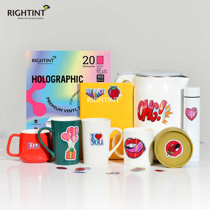 20 Pcs Waterproof Inkjet Laserjet Sticker Paper - Holographic