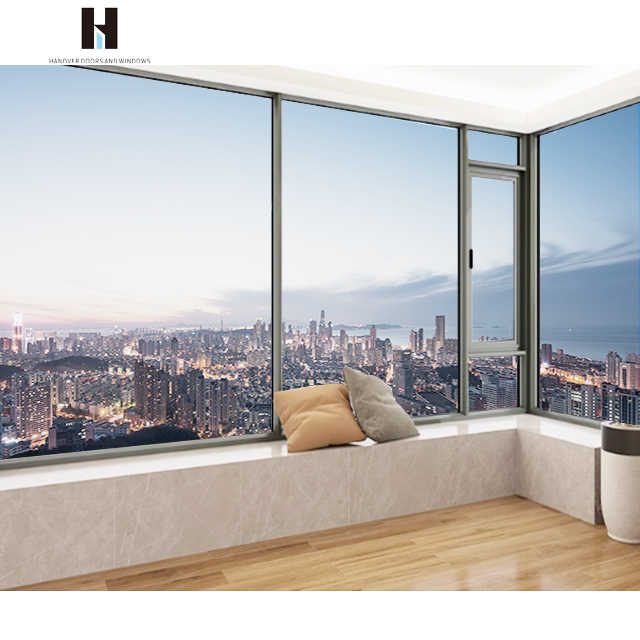 HANNOVER Modern Light Luxury Aluminum Windows Double Glazing Sound Insulation Waterproof ...