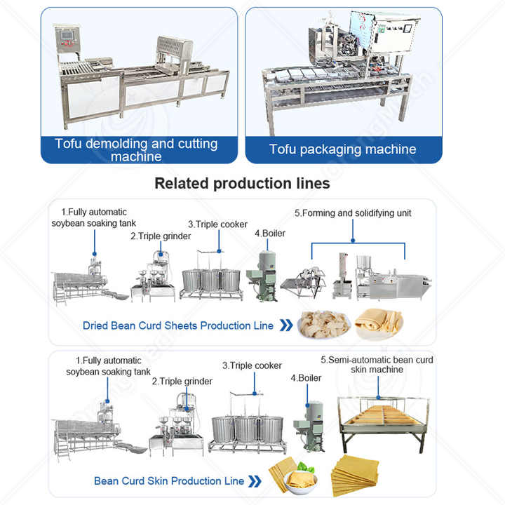 ORME Industrial Silken Tofu Maker Tofu Production Line Fully Automatic ...