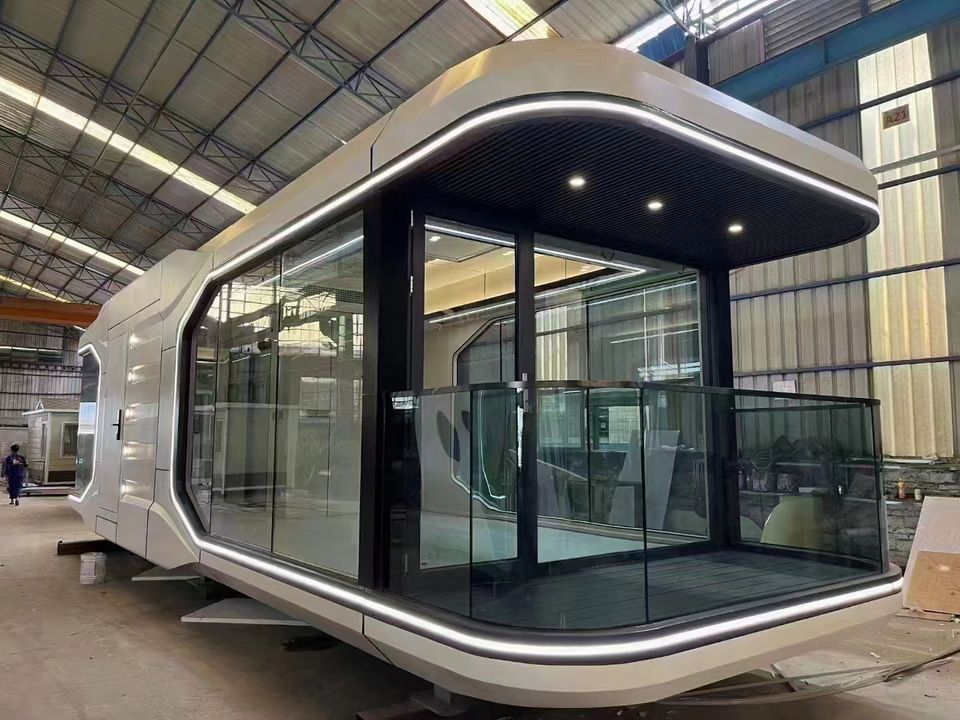 Modern Capsule Cabin Hotel: Luxury Tiny House Sleep Pod for Outdoor ...