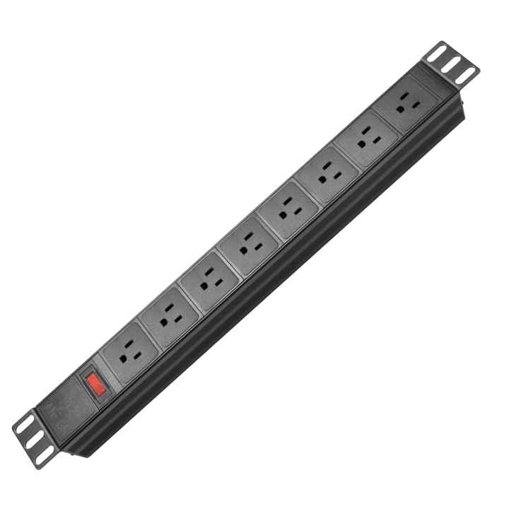 Etl Pdu 19" 8 Ways Us Outlets Pdu With Switch On/off And Built-in ...