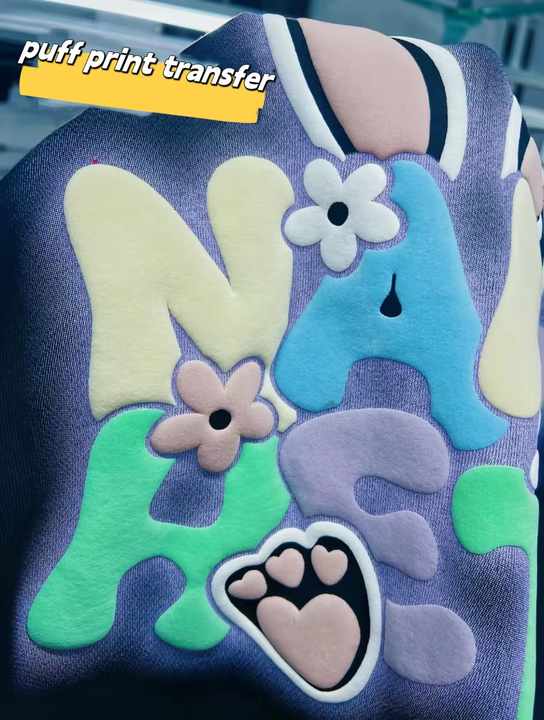Manufacturers Custom logo High Quality Puff Print Label Heat Transfers ...