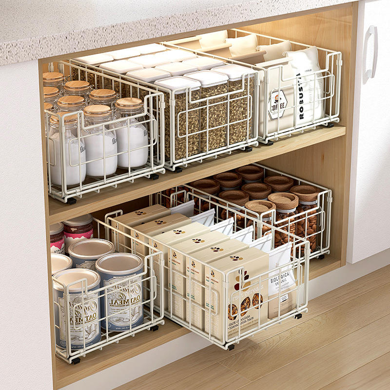 Standing Type Folding Metal Storage Rack Multi Functional Pull Out ...