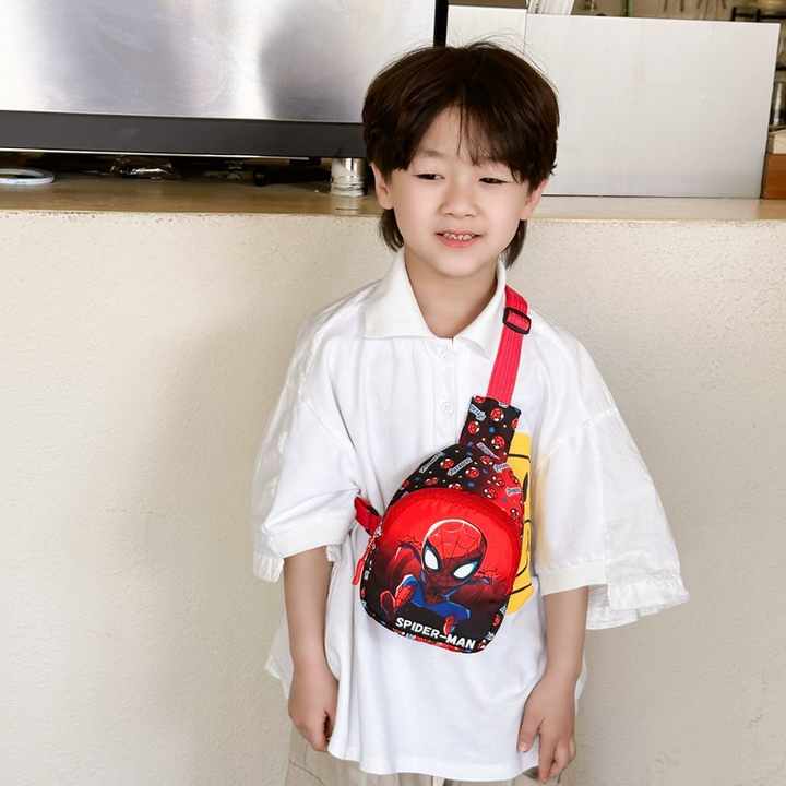 Cartoon Anime Cool Marvel Bat Iron Spider Man Hulk Bag