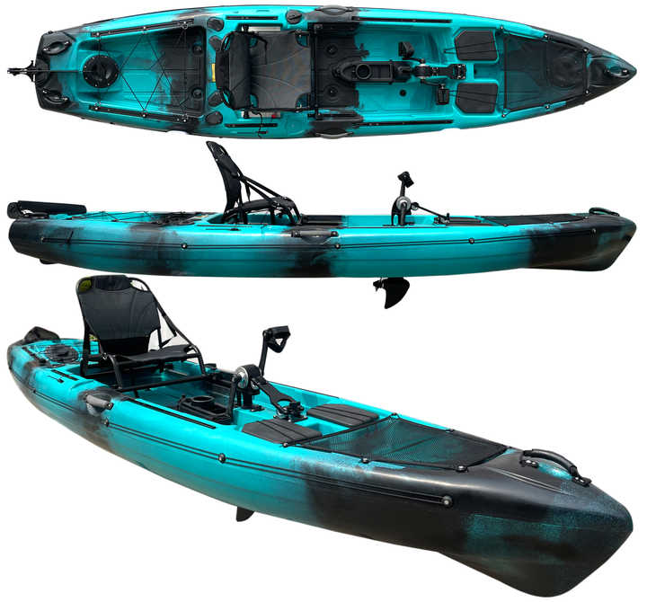 Cheapest Ocean Water Pedal Drive Kayak - Real Young Kayak