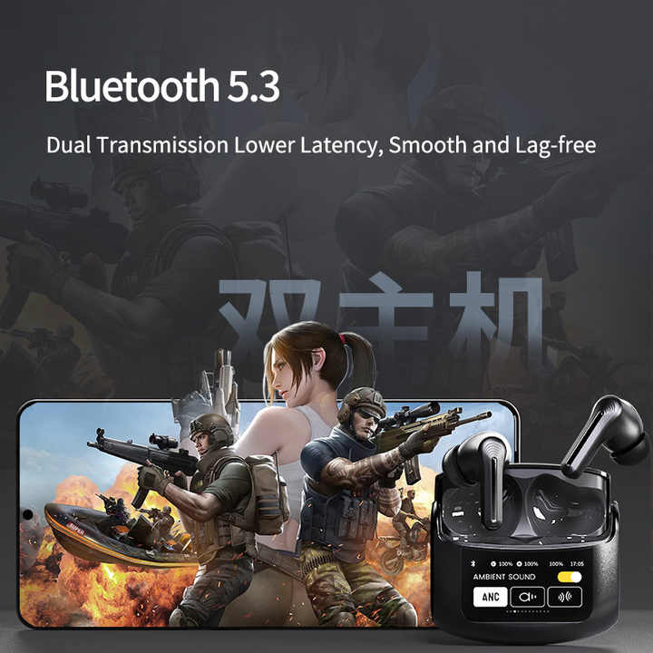 Ai Translater Transparent Headphone TWS Earbuds ANC