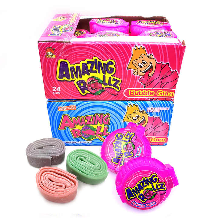 Hot Selling Halal Gum Roll Bubble Chewing Candy - Wingoo Foods