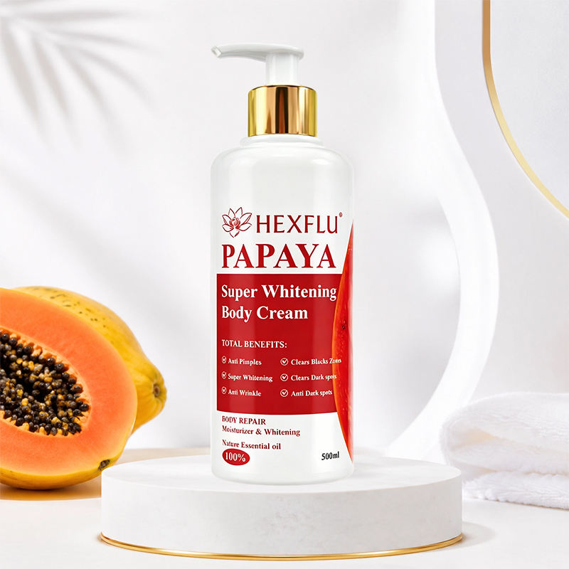 HEXFLU-Papaya Super Whitening Body Cream 500ml Nicotinamide Brightening ...