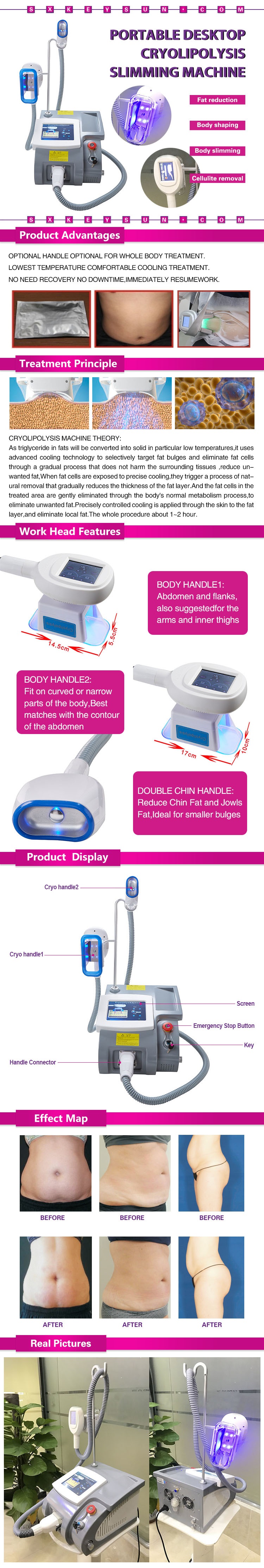 Portable Fat Freezing Body Sculpting Machine With Ozito Vacuum Cryo ...