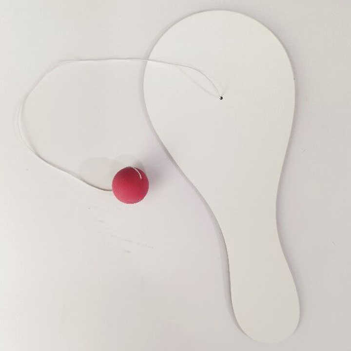 Mini Paddle Ball Game Toy Sublimation Blank MDF Paddle Rackets With ...