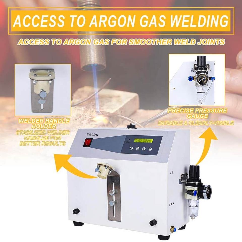 150A Intelligent Spot Welder Argon Pulse Welding for Jewelry and Dental ...