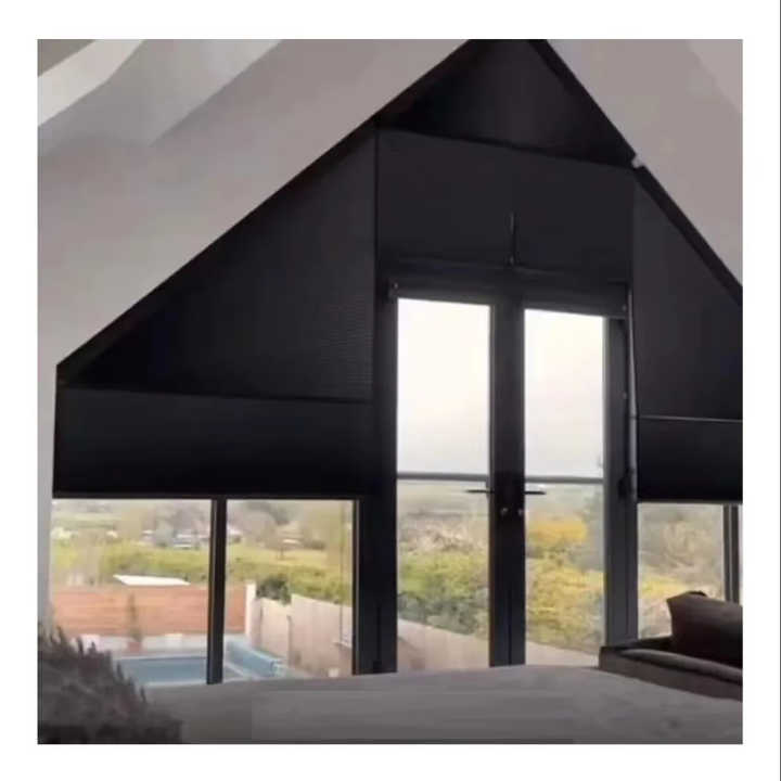 Customizable Size Trapezoid Triangle Cellular Shades Electric Irregular ...