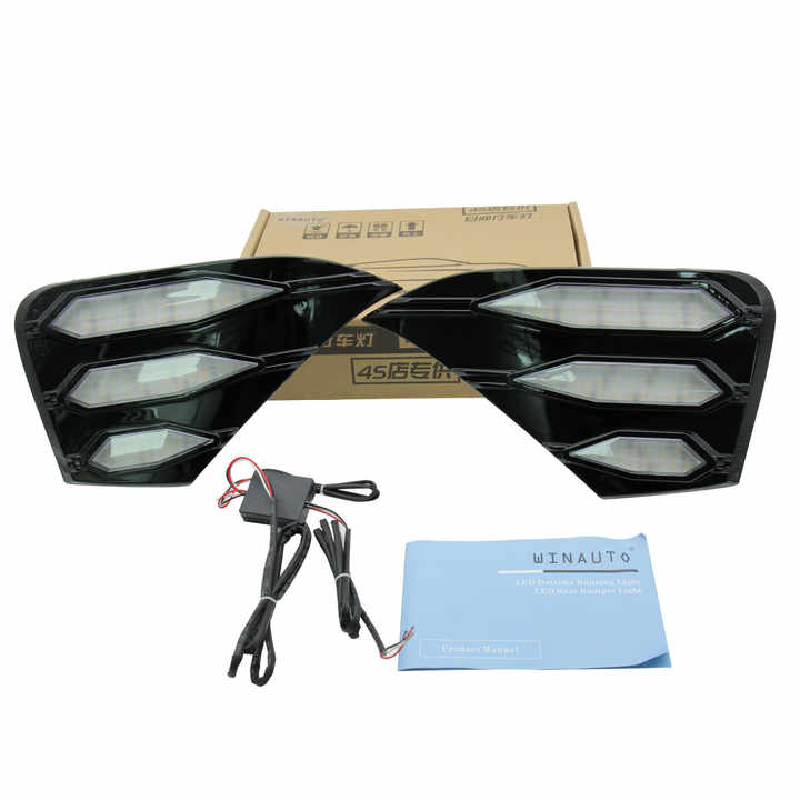 WINAUTO Car Light with Turn Signal Function 12V DRL Fog Lamp for ...
