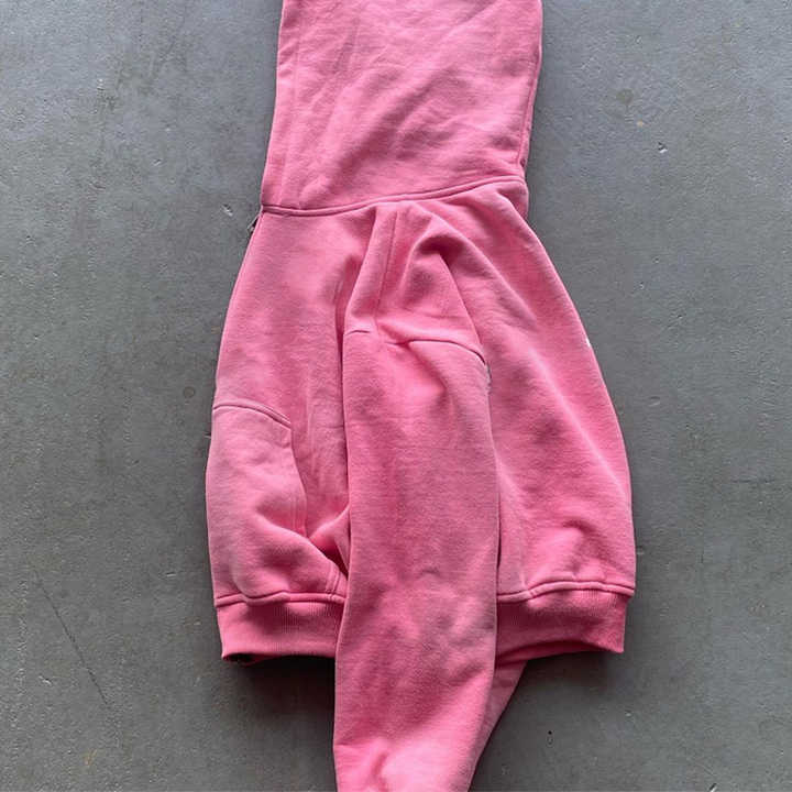 OEM Custom Drop Shoulder Distressed 100% Cotton Washed Blank Zip Up ...