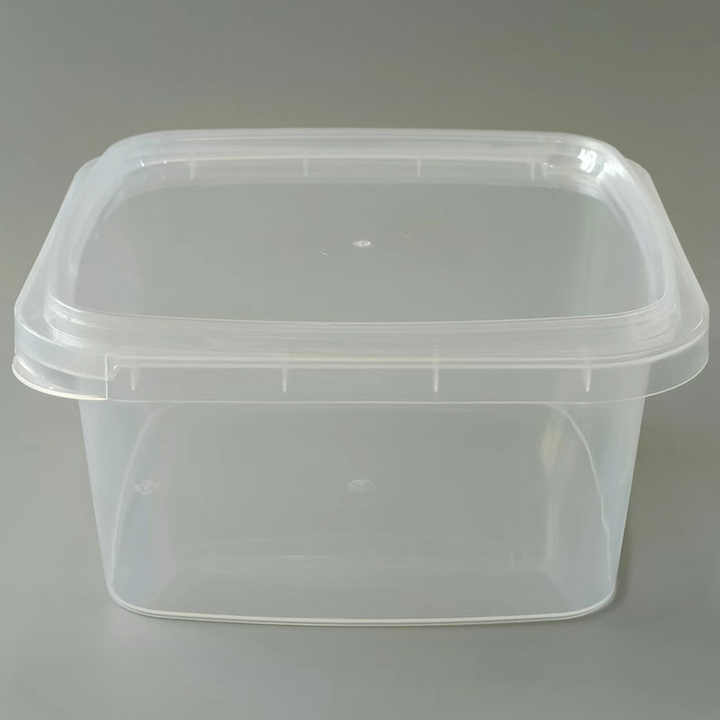 1L IML Square Transparent PP Container for Food Packaging