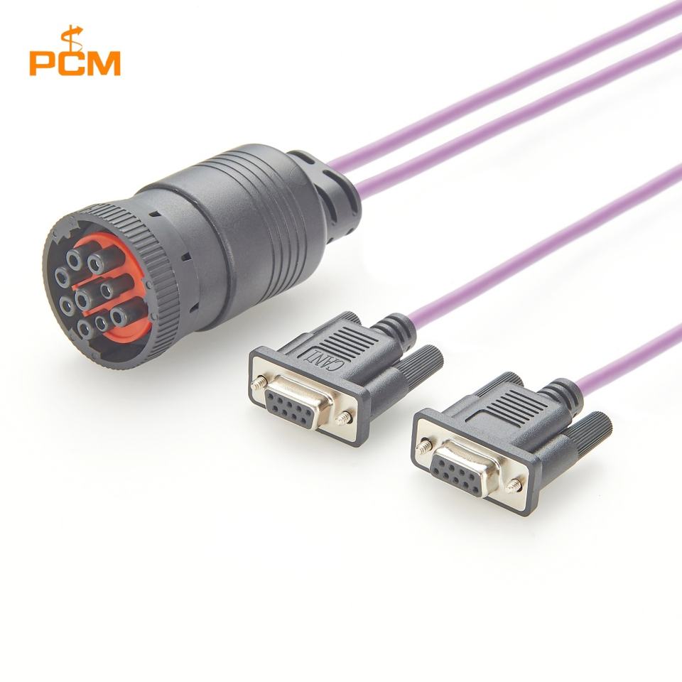 CAN Logger SAE J1939 9 Pin Type 1 Black to Dual DB9 Splitter Y Cable ...