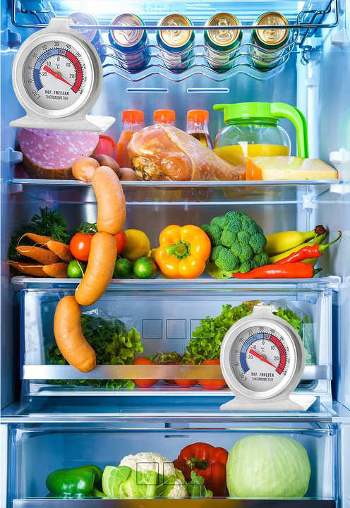 SW Classic Refrigerator Dial Thermometer, Large Dial Fridge Thermometer ...