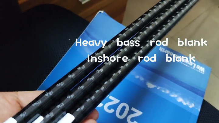 7'6" Medium Power Bass Rod Blank - 1 Section, Carbon Fiber, Extra Fast ...