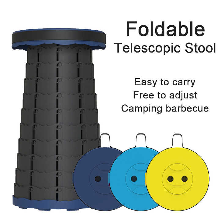 AJOTEQPT Portable Telescopic Folding Chair - Outdoor Camping
