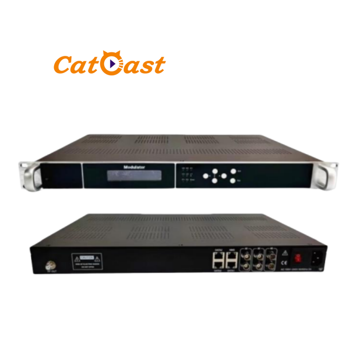 IPTV link SRT/HLS/HTTP/RTMP/UDP to DVBT Modulator IP to 24CH RF DVB-T ...