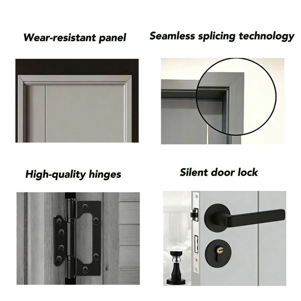 Factory Price Modern Design Brown Veneer MDF Waterproof Windproof Home ...