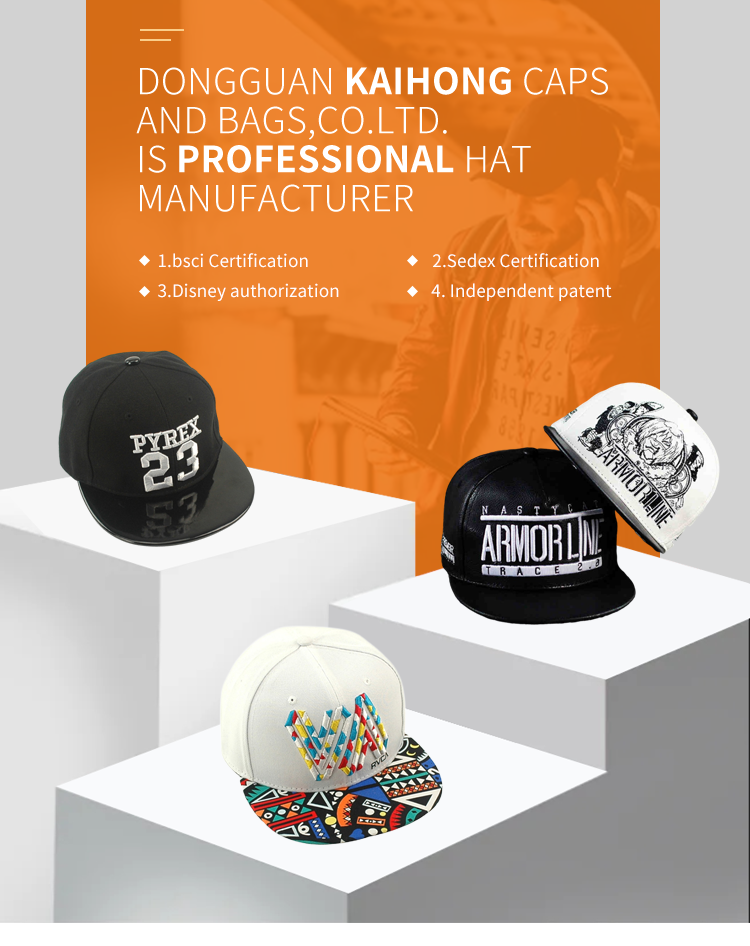 wholesale original quality durable snapback caps graphic design hats ...