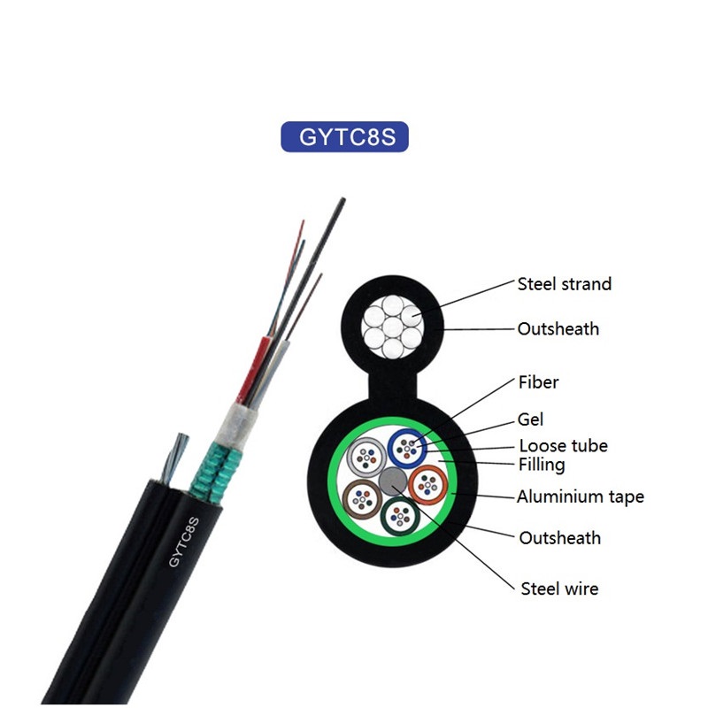 GYTC8S 6 core sm fiber optic cable,12 core fiber optic cable,24 core sm fiber optic cablePopular ...