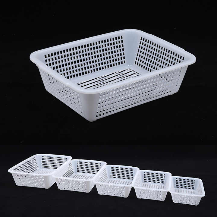White Food Grade Wholesale Snack Fruit Basket Durable Mesh Supermarket ...